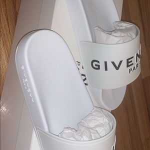 Givenchy | Shoes | Givenchy Logo Pool Slides | Poshmark